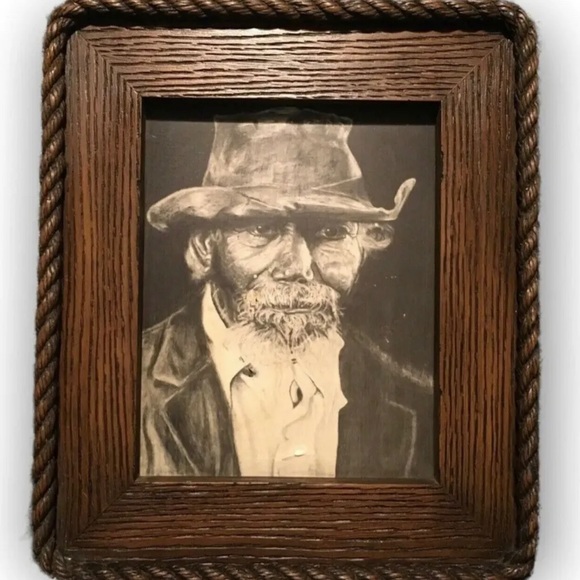 Art | Bill Dickerson Art Pencil Drawing Teslin Print Sheet Rope Boarder ...